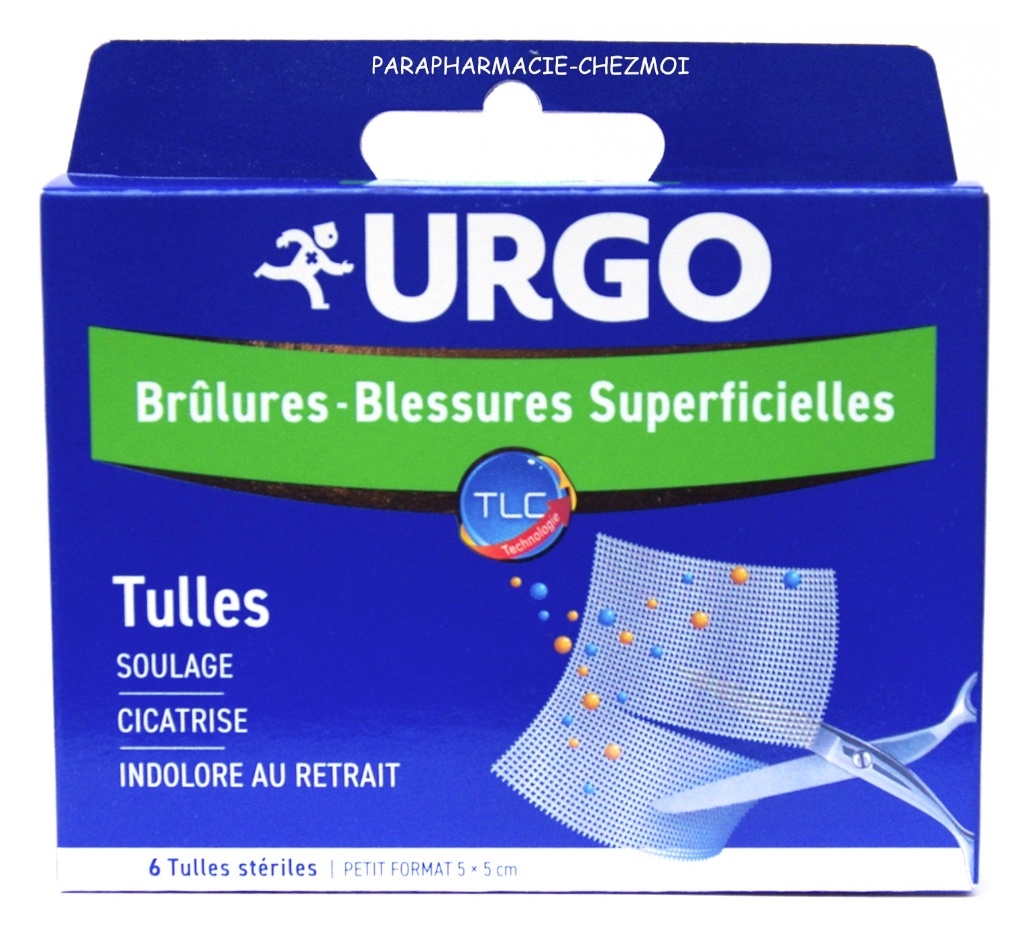 URGO BRÛLURES ET PLAIES SUPERFICIELLES TULLE - Parapharmacie Chez moi