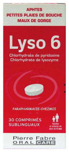LYSO.6 COMPRIMÉS SUBLINGUAUX - Parapharmacie Chez moi