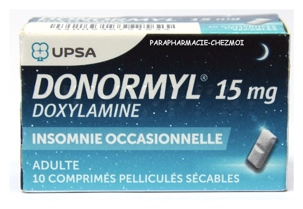 DONORMYL 15 MG COMPRIMÉS PELLICULÉS SÉCABLES - Parapharmacie Chez moi