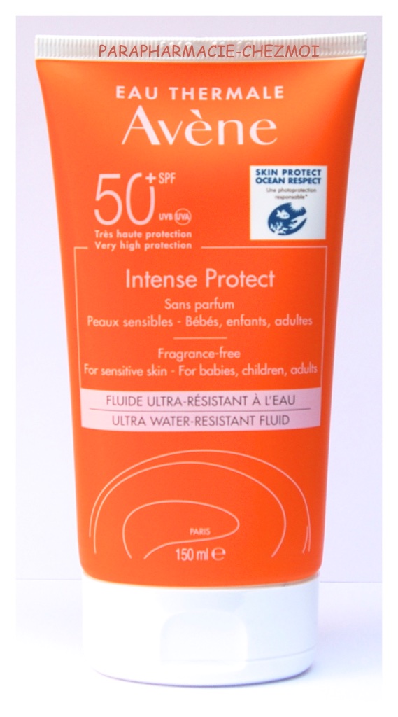 AVENE FLUIDE SOLAIRE SPF 50 + INTENSE PROTECT SANS PARFUM - Parapharmacie Chez moi