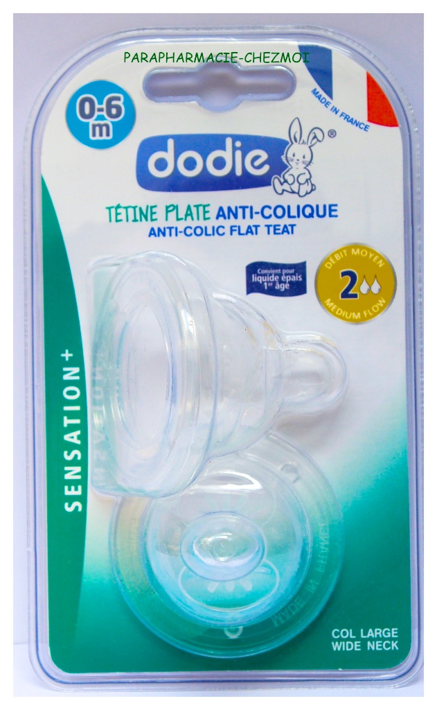 DODIE TETINE PLATE COL LARGE SILICONE PREMIER ÂGE DEBIT 2 ...