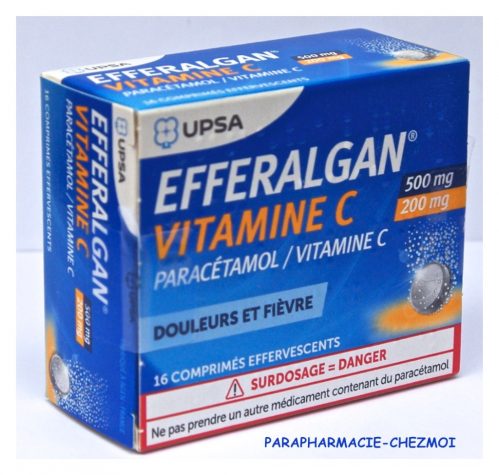 EFFERALGAN 500 MG + VITAMINE C 200 MG COMPRIMÉS EFFERVESCENTS ...