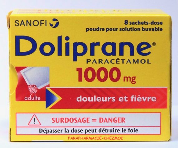 DOLIPRANE 1000 MG SACHETS -DOSE - Parapharmacie Chez moi