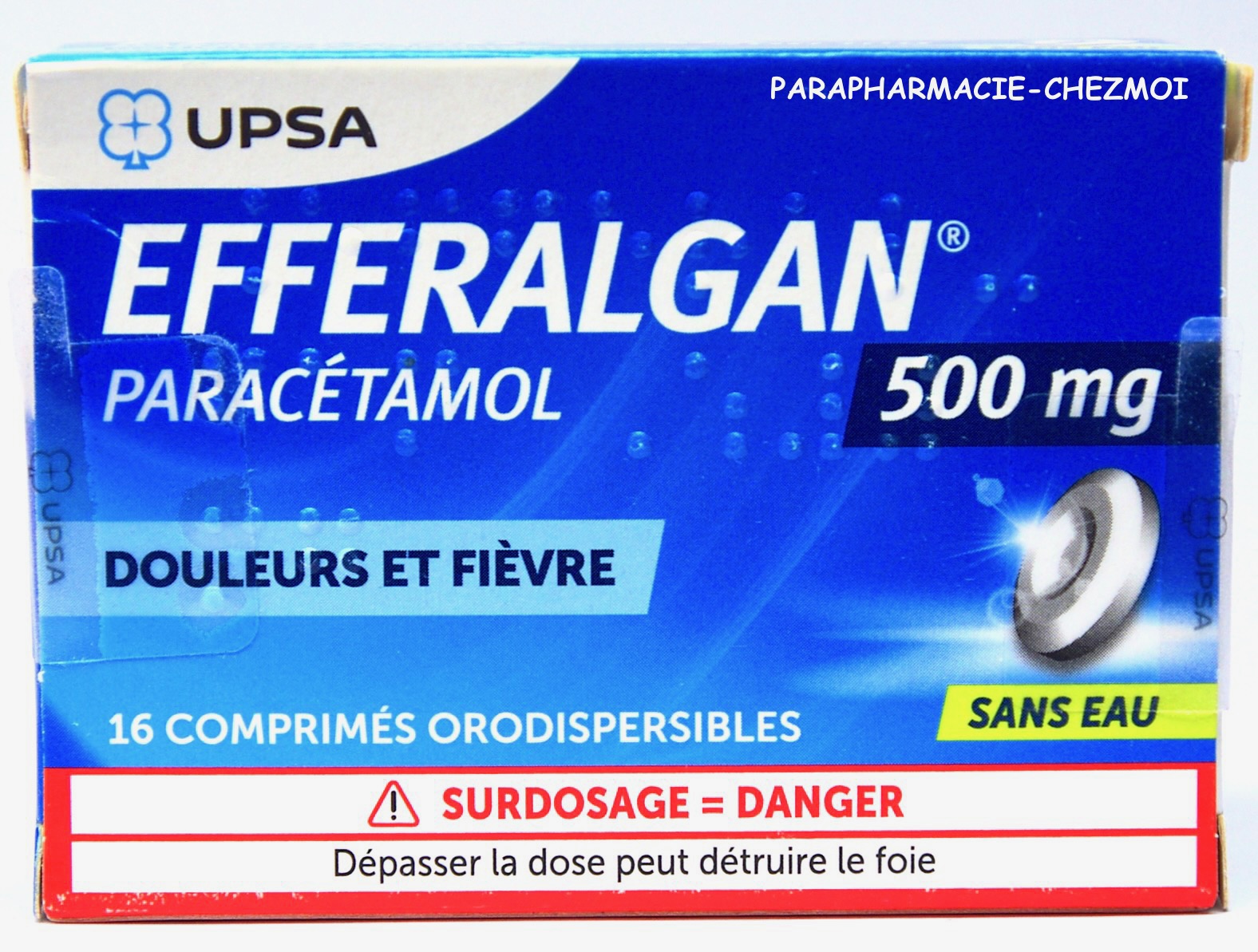 EFFERALGAN 500 MG COMPRIMÉS ORODISPERSIBLES - Parapharmacie Chez moi