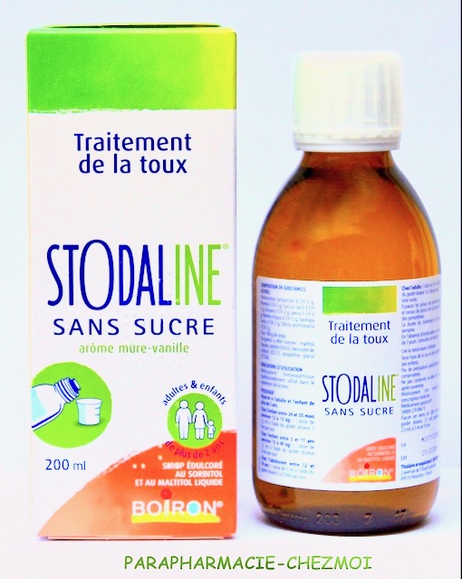STODALINE SIROP SANS SUCRE - Parapharmacie Chez moi