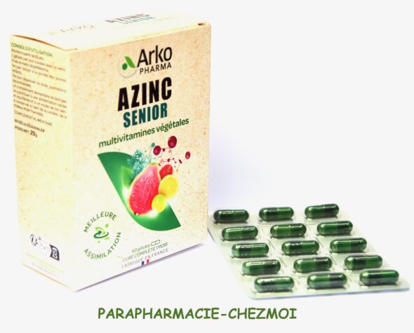 AZINC SÉNIOR MULTIVITAMINES VÉGÉTALES - Parapharmacie Chez moi