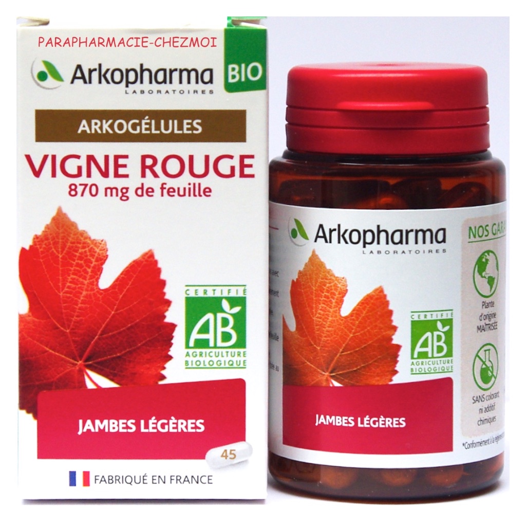 ARKOGELULES VIGNE ROUGE BIO - Parapharmacie Chez moi