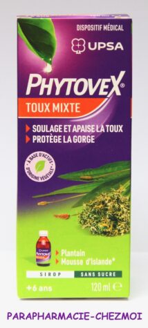 UPSA PHYTOVEX SIROP TOUX MIXTE - Parapharmacie Chez moi