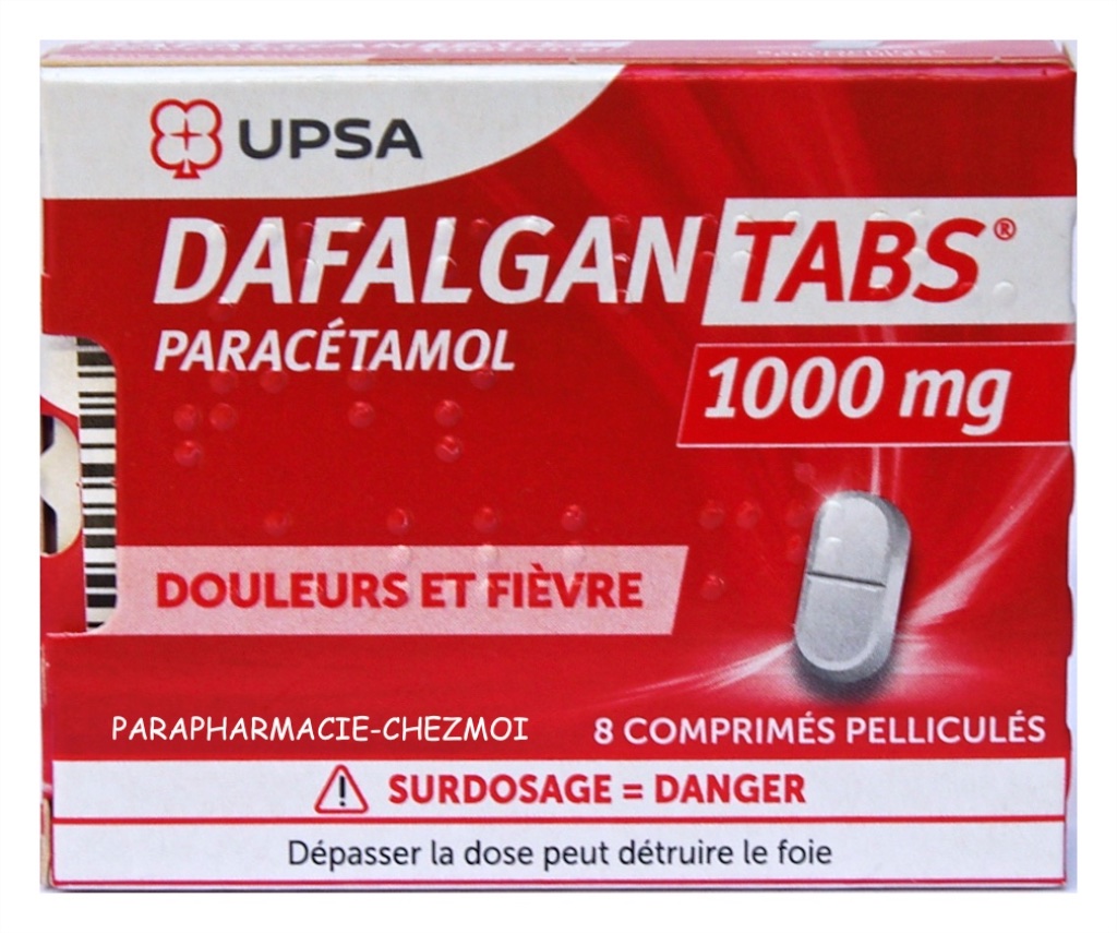 DAFALGAN TABS 1000 MG COMPRIMÉS PELLICULÉS - Parapharmacie Chez moi