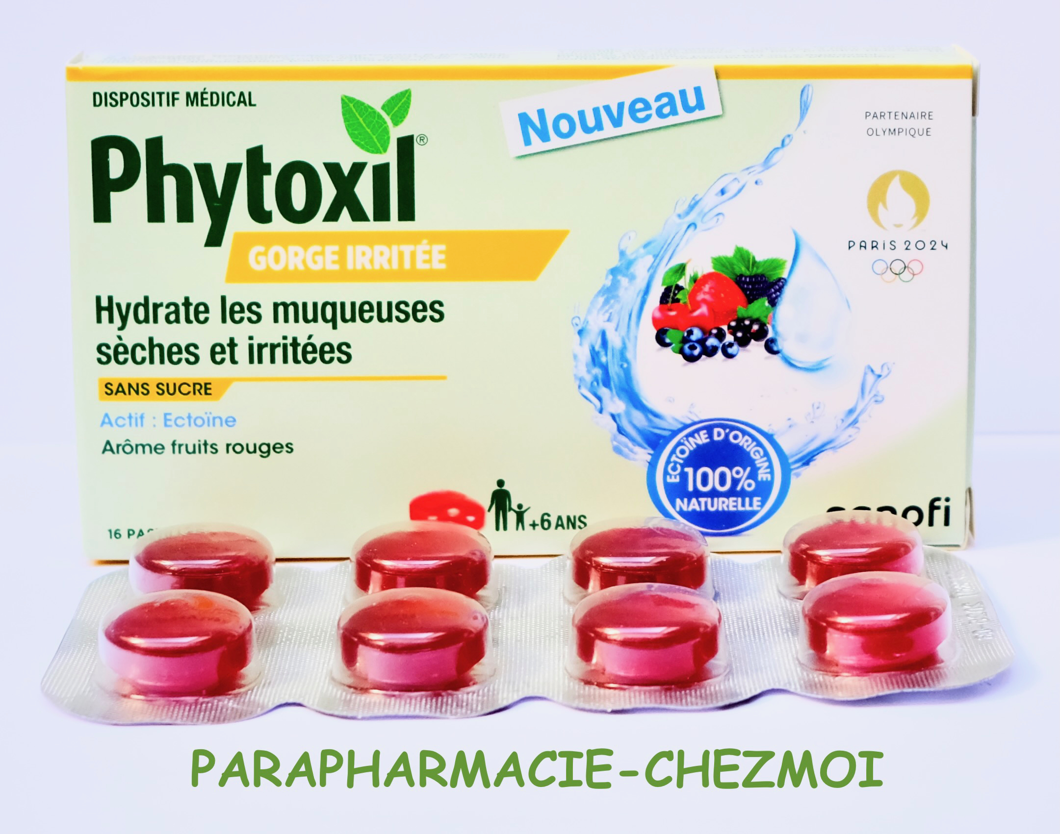 PHYTOXIL GORGE IRRITÉE PASTILLE ARÔME FRUITS ROUGES - Parapharmacie ...